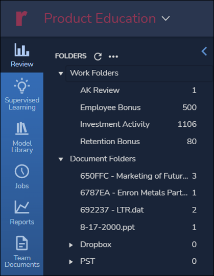 Document Folders vs. Work Folders